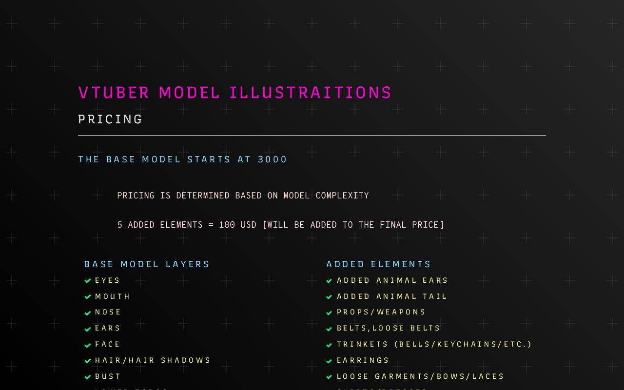 vtuber model illustrations